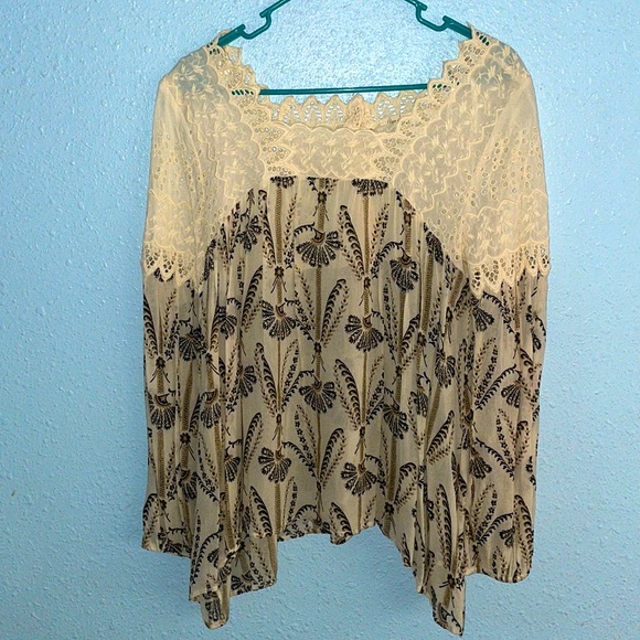 Floreat | Tops | Floreat Embroidered Lace Top 8 | Poshmark